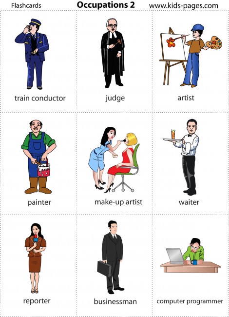 PRASEKOLAH CIKGU SARIFAH: FLASHCARD OCCUPATIONS