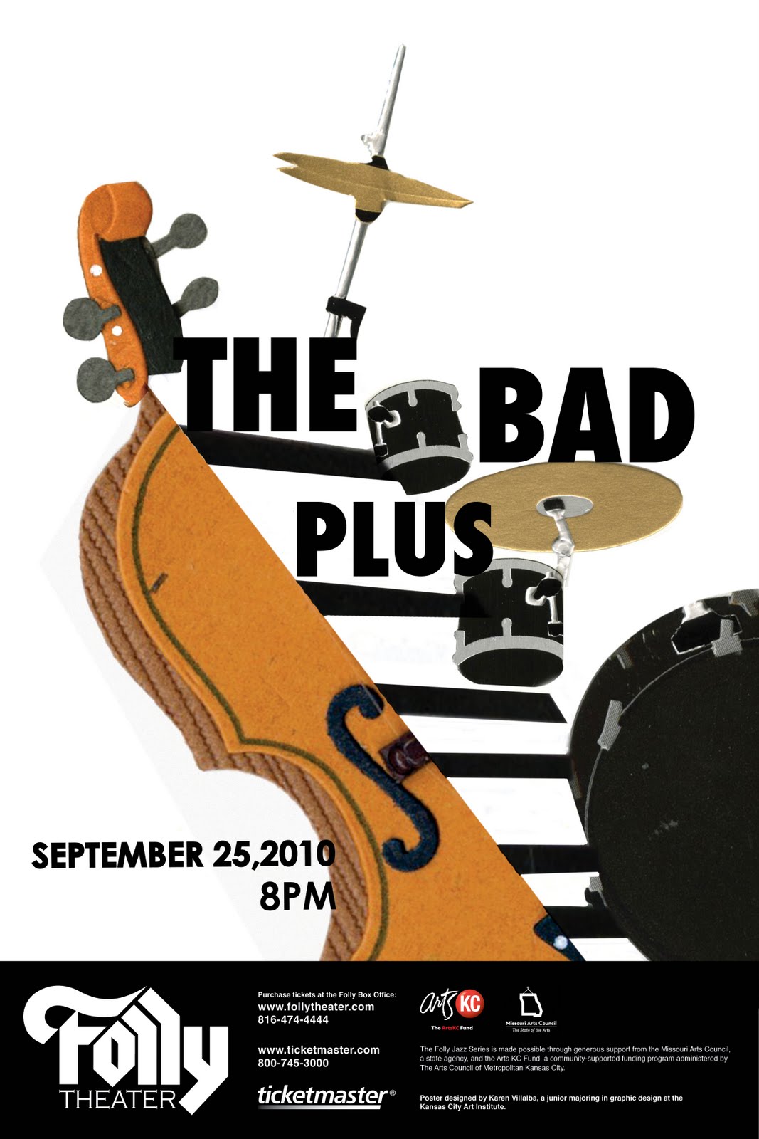 Karen Villalba: The Bad Plus Poster Design Explorations