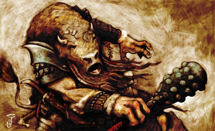 Eric's Illustration Blog...: Buffalo Minotaur!