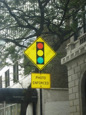 Signs For Red Light Cameras, Speed Cameras and Stop Signs