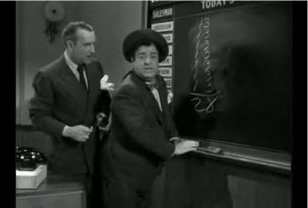 Avibert: Abbot and Costello a lesson in mathematics: 13x7=28