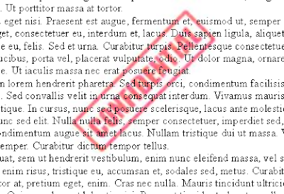 Lodahl's blog: How to put a watermark text on your documents