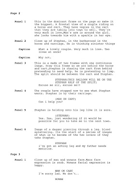 Wey's Bloggy Blog Blog: Chapter 2 - Script sample