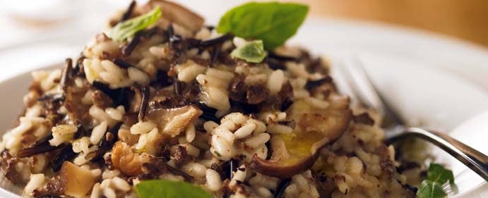 Chicken and Mushroom Wild Rice Risotto with White Truffle Oil ...