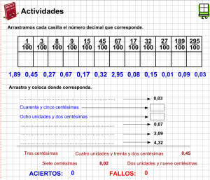 LA PANDILLA DE QUINTO MATEMÁTICAS: DÉCIMAS,CENTÉSIMAS Y MILÉSIMAS