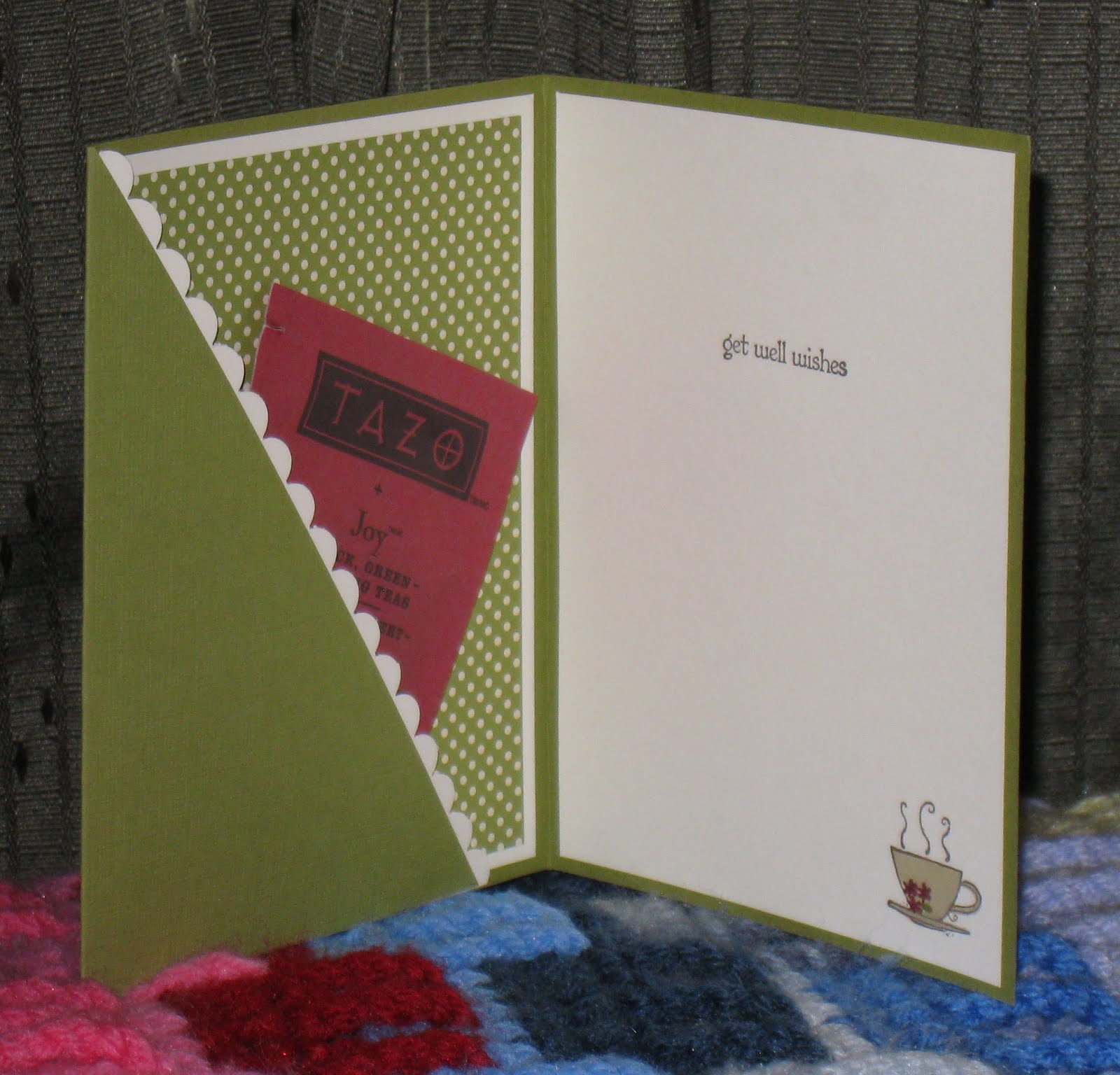 Cathy's Craft Room: Tea Bag Greeting Card