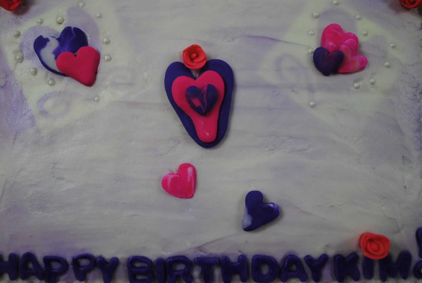 Cakes By Liz Poston: The Happy Birthday Kim Cake!!!