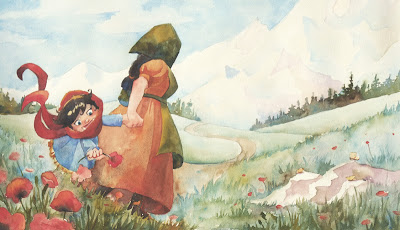 Tiffanny's Sketchbook: Time Lapse Watercolor Painting, Heidi