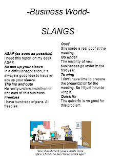 English For Life: Business slangs worksheet