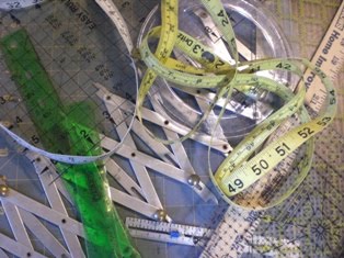 In the studio at Agosia Arts: Tools/Books