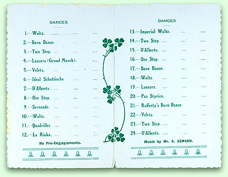 History is made at night: History of the Flyer (3): Dance Cards