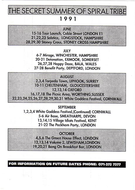 21st-23rd June 1991: Circus Warp at Summer Solstice Free Festival at ...