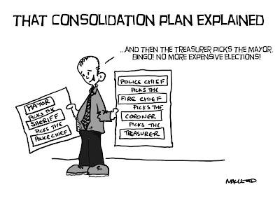 MacLeod Cartoons: Evansville Consolidation