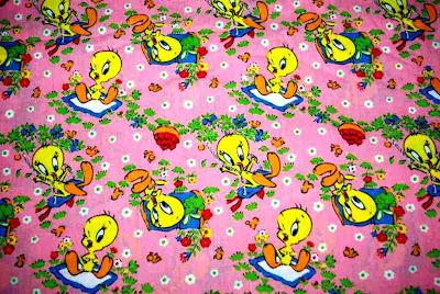 LittleWonderlandFriends: Tweety Bird Looney Tunes Cute Bird Pink Fabric