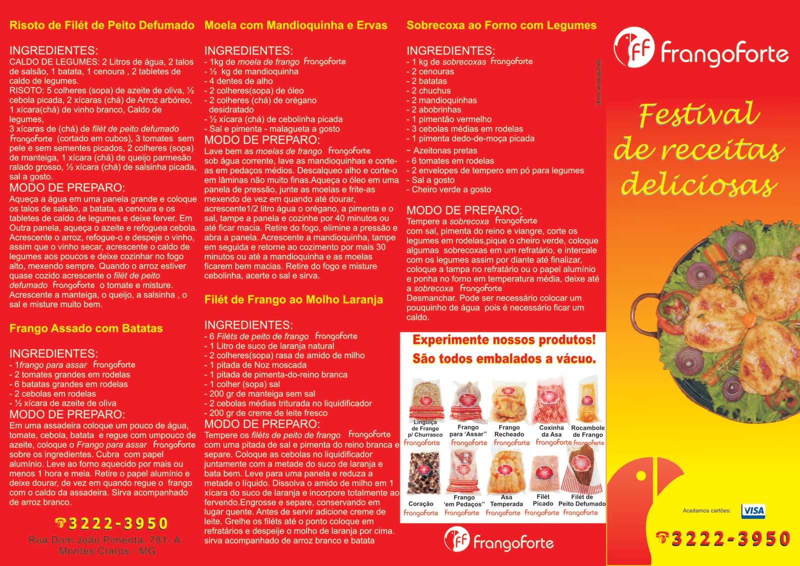 iKoNE foTO deSIGN: Folder promocional: Festival de receitas deliciosas