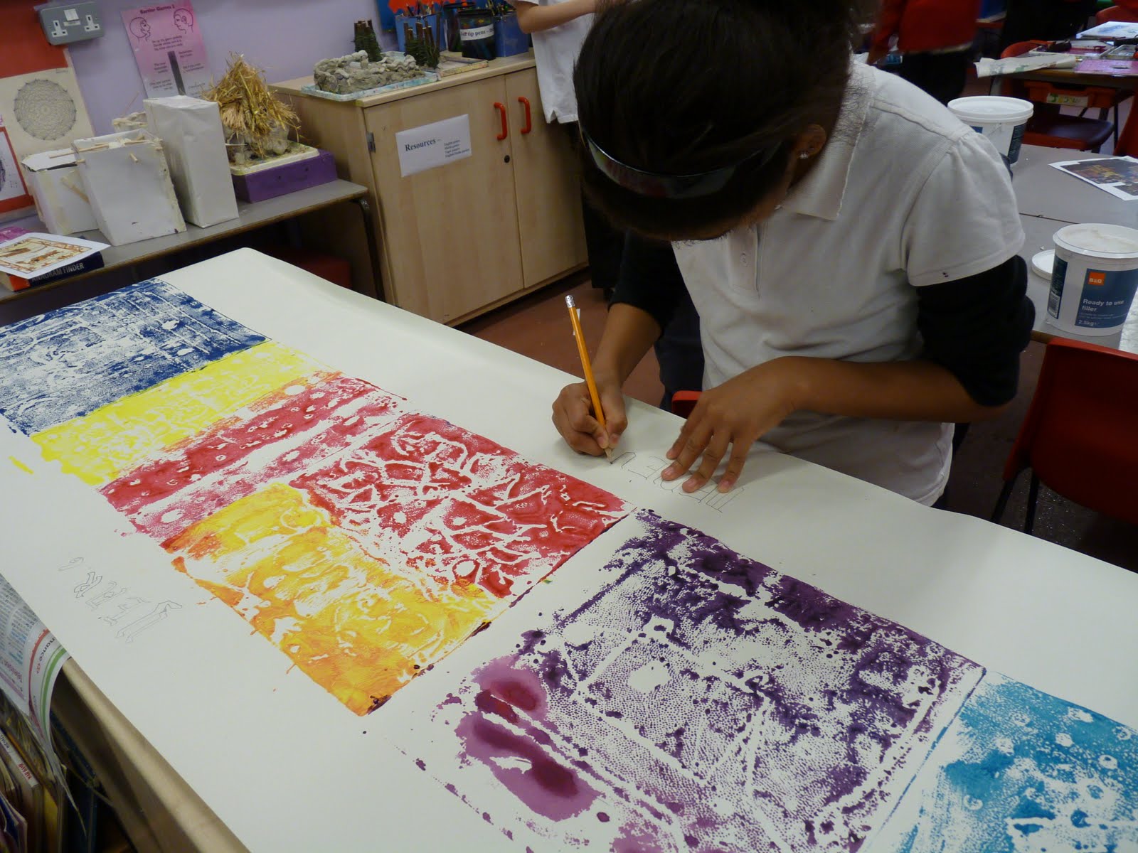 Art Projects @ Bellenden Primary School: Polystyrene Printed Bayeux ...