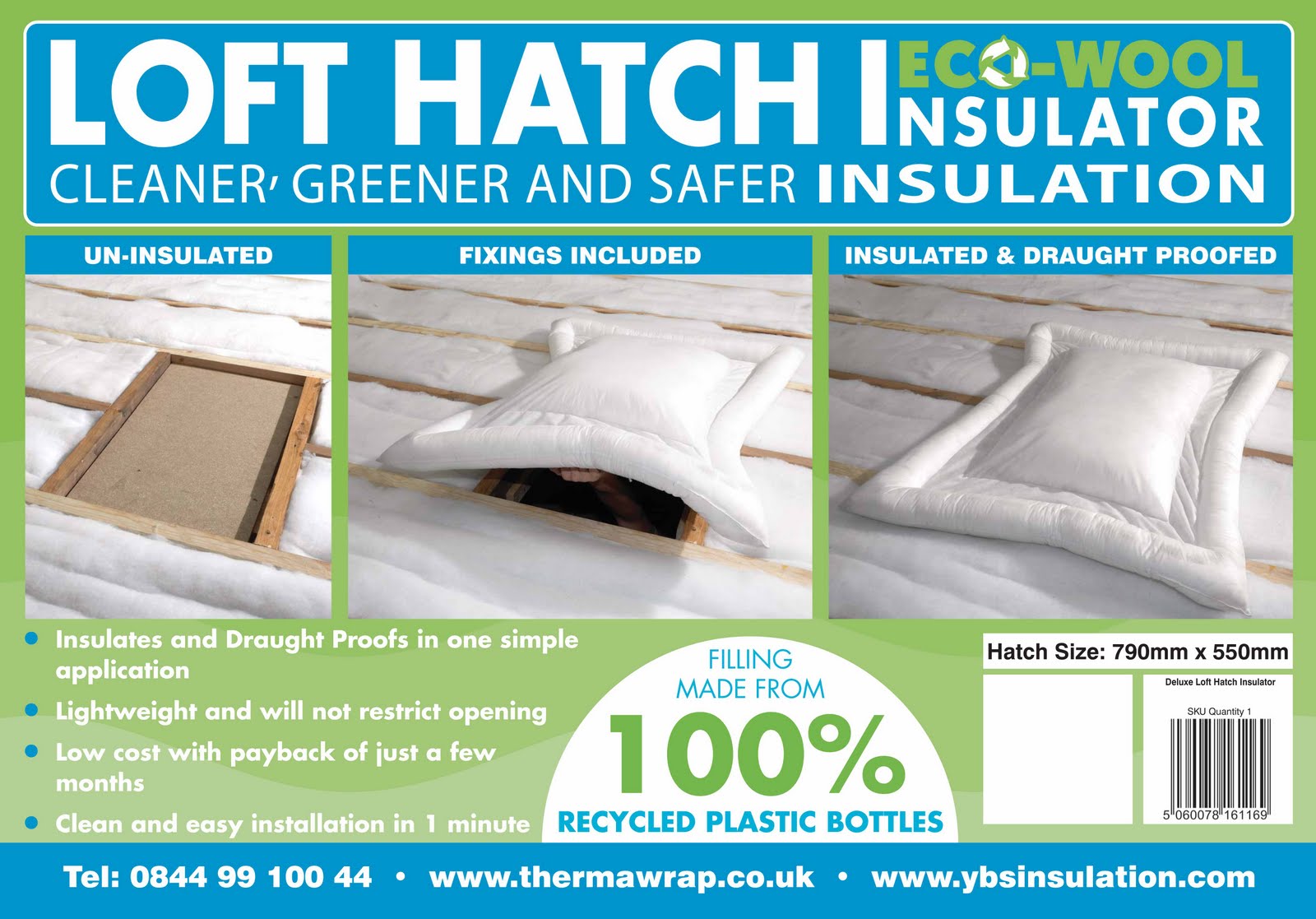 RI-PET: Isolante termico 100% PET da riciclo.