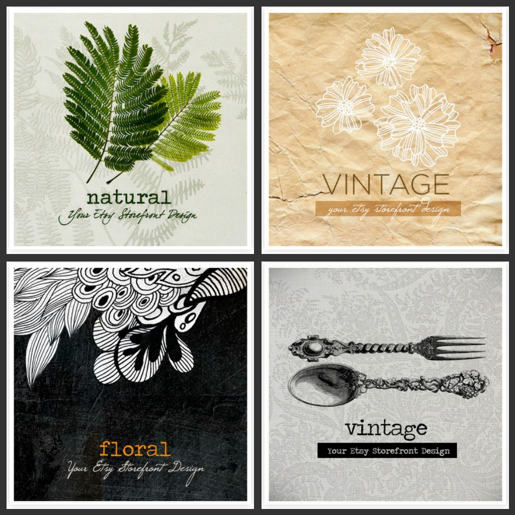 darling savage: etsy storefront design