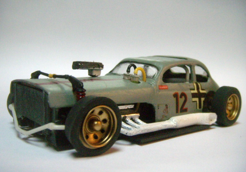 Slot Cars and Scratch & Building Decoraciones Pinturas: Fiat 500 Rat Rod