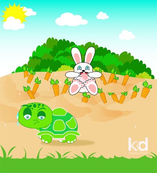 The Turtle and the Rabbit Run a Race ~ kd Nguyen