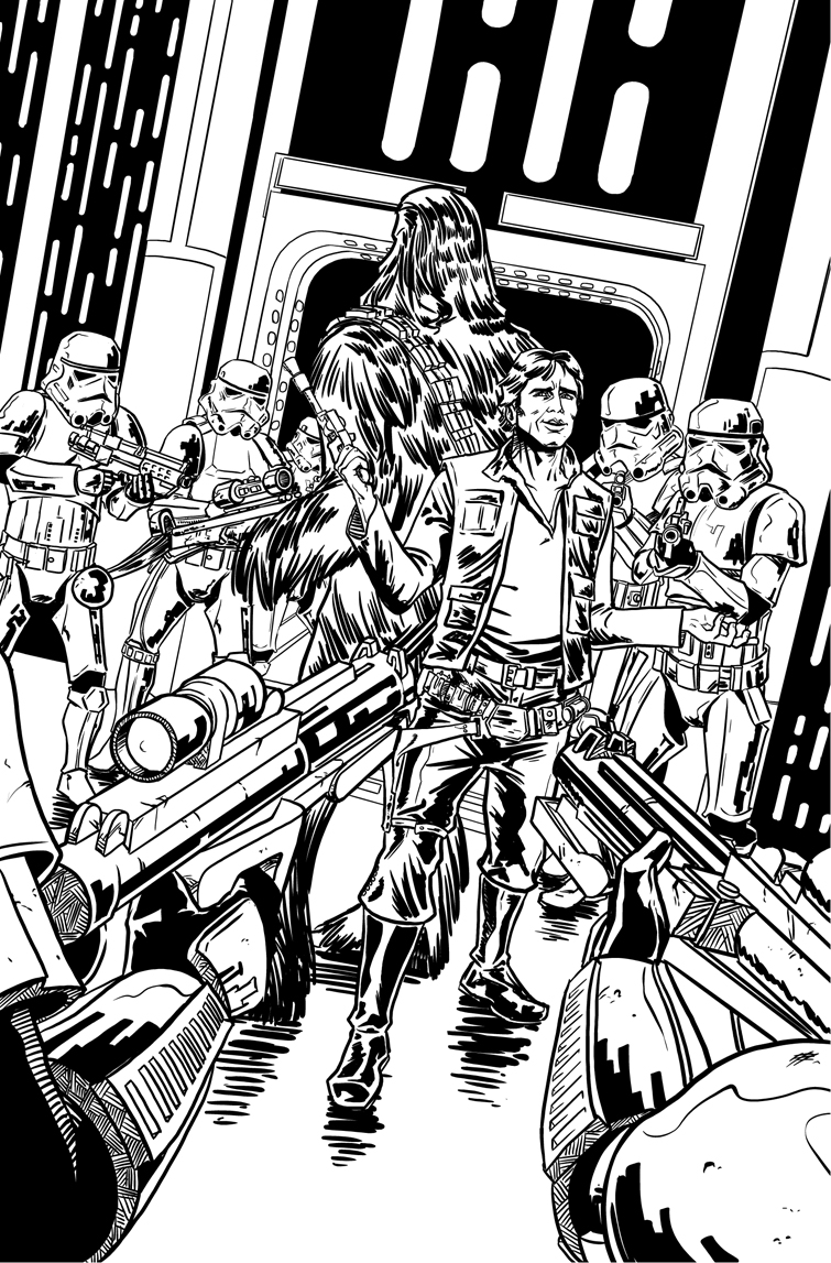 Will Sliney: Han Solo Line Art