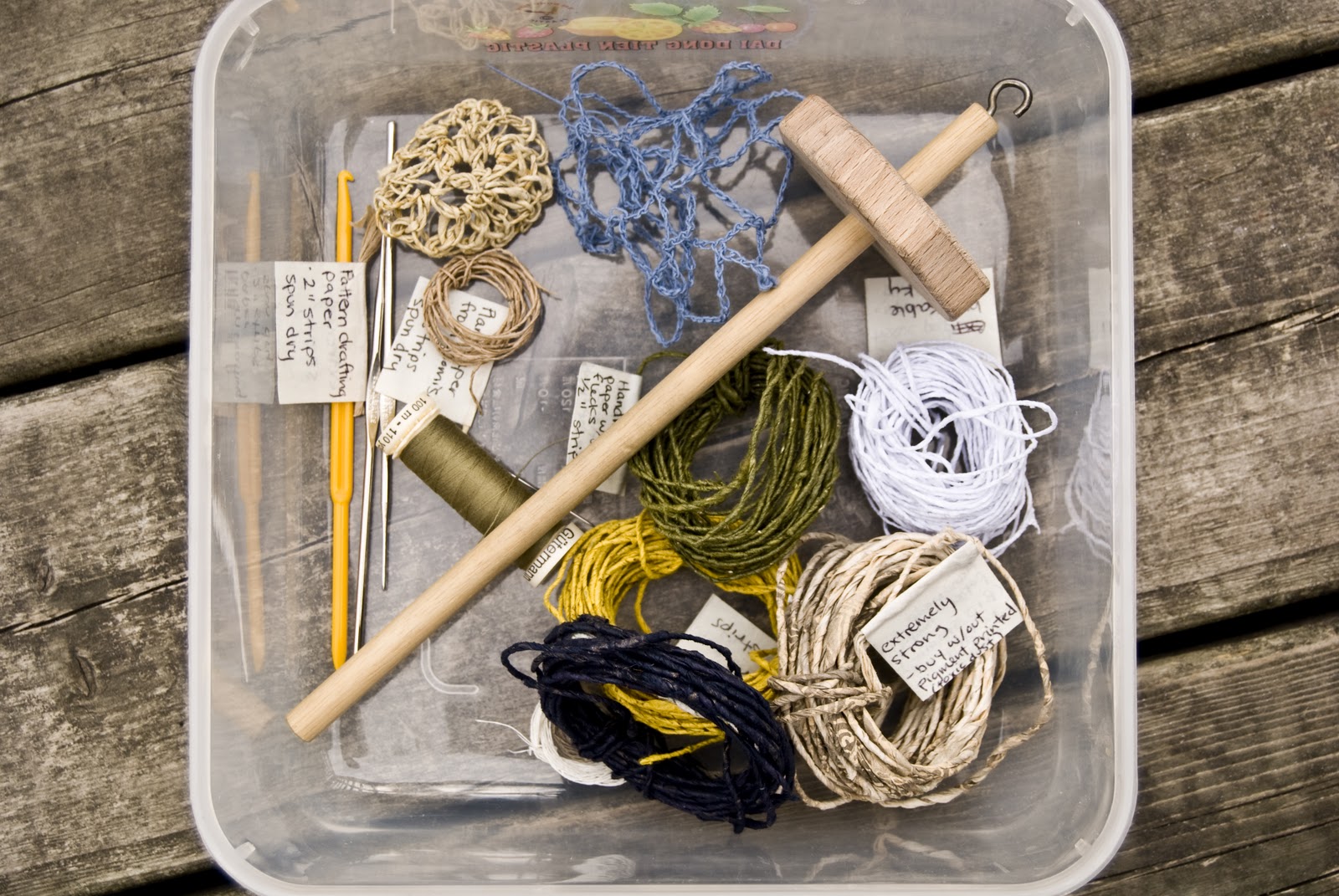 lizz aston: Hand-spun Shifu paper thread