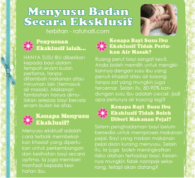 Qisah Qaseh...: Penyusuan Susu Ibu Secara Eksklusif