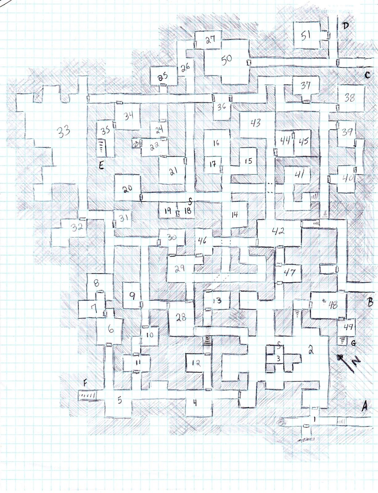 Tower of the Archmage: Megadungeon Map - Level 3b