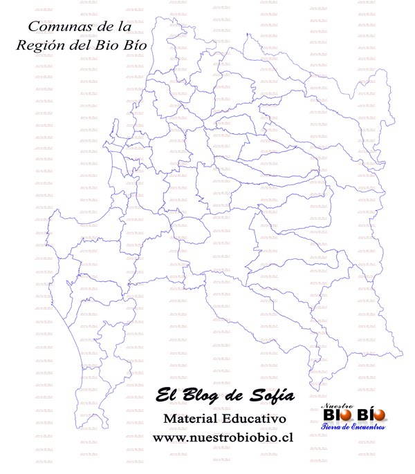 El Blog de Sofía: Mapas De La Región Del Bio Bío Para Colorear