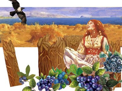 Nadi Spencer Art: Lughnasadh Painting: Day 2, The Design