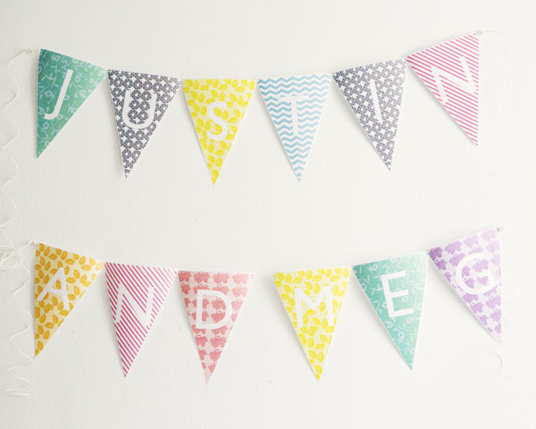 Favors With Love: Printable Alphabet Bunting