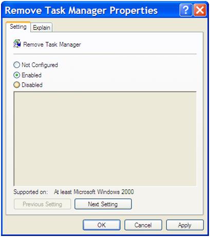 Windows XP Task Manager Disabled By Virus / Administrator | Preetycasey ...