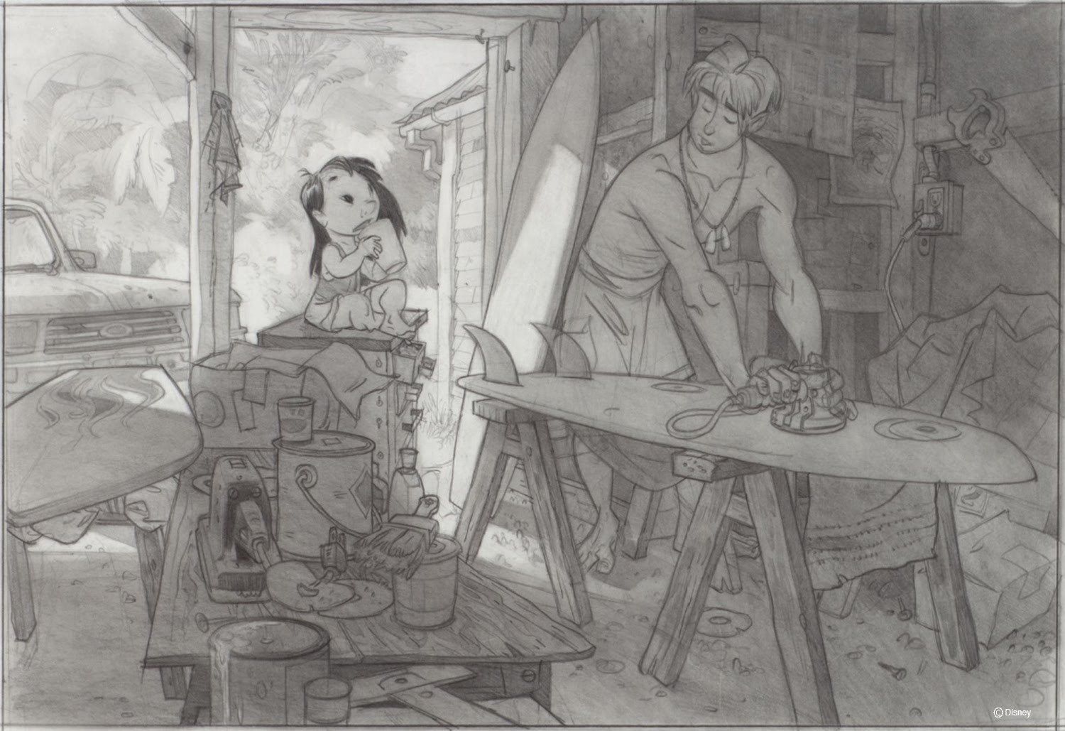 Unofficial Paul Felix: Lilo & Stitch VisDev Art