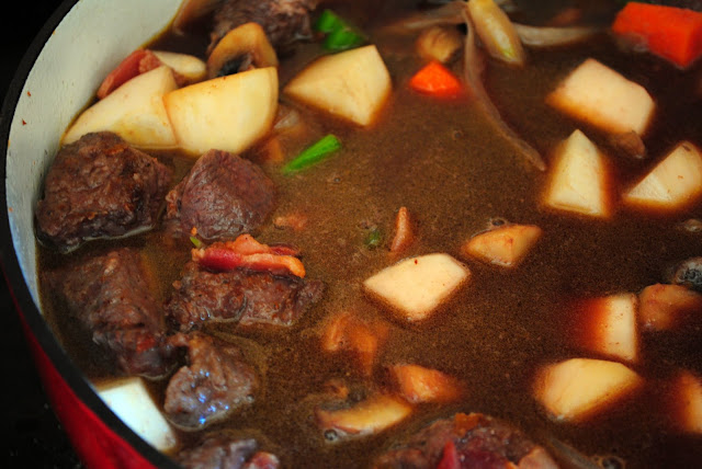 Braised Venison Stew in a Red Wine and Bitter Chocolate Sauce - Simply ...