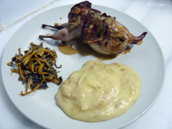 Las recetas de Cocota: Codornices rellenas de hojas de parra y menta