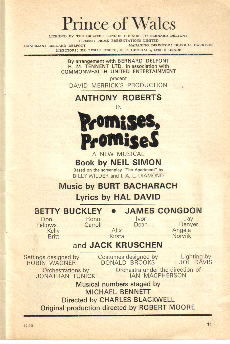 Adventures in Playbills