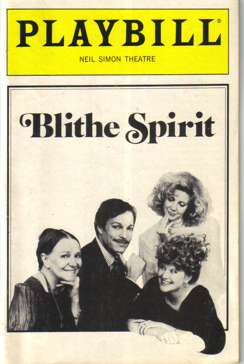 Adventures in Playbills: Blithe Spirit - 1987, Neil Simon Theatre, Broadway