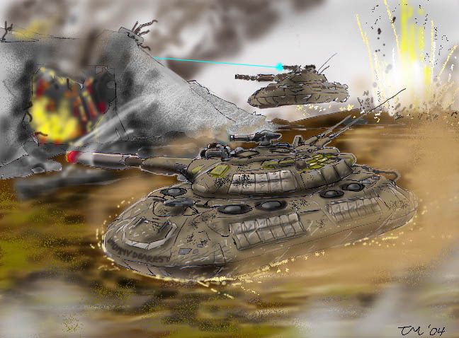 The perspective is a bit wonky: Hover Tank - TV Tropes Forum