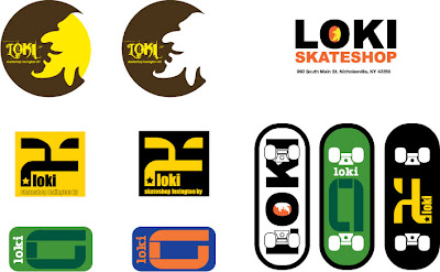 siksphive design: Loki Skateshop logo concept, Nicholasville KY, USA