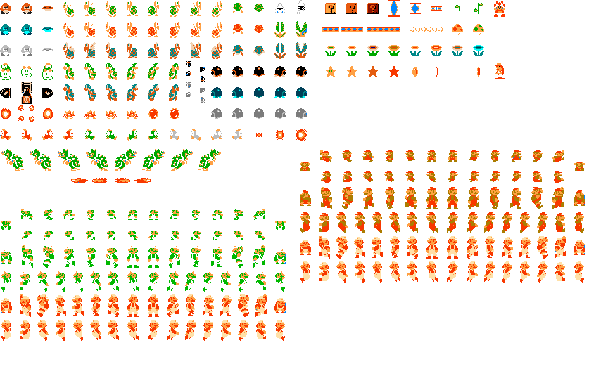 Super Mario Tilesets!: SUPER MARIO BROS TILES