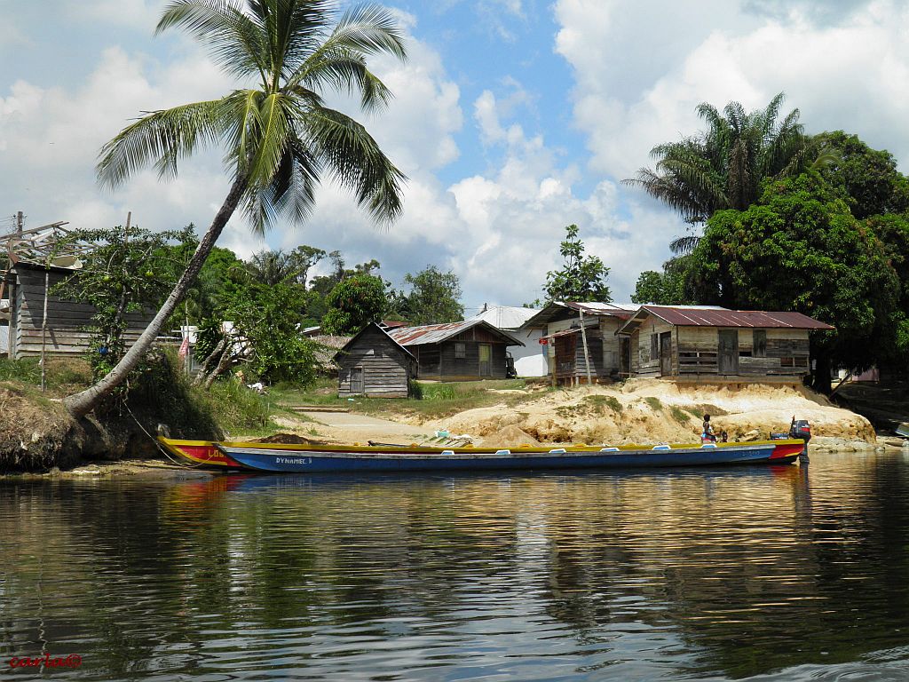 SURINAME: SURINAME RIVIER in het BINNENLAND