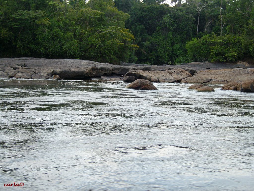 SURINAME: SURINAME RIVIER in het BINNENLAND