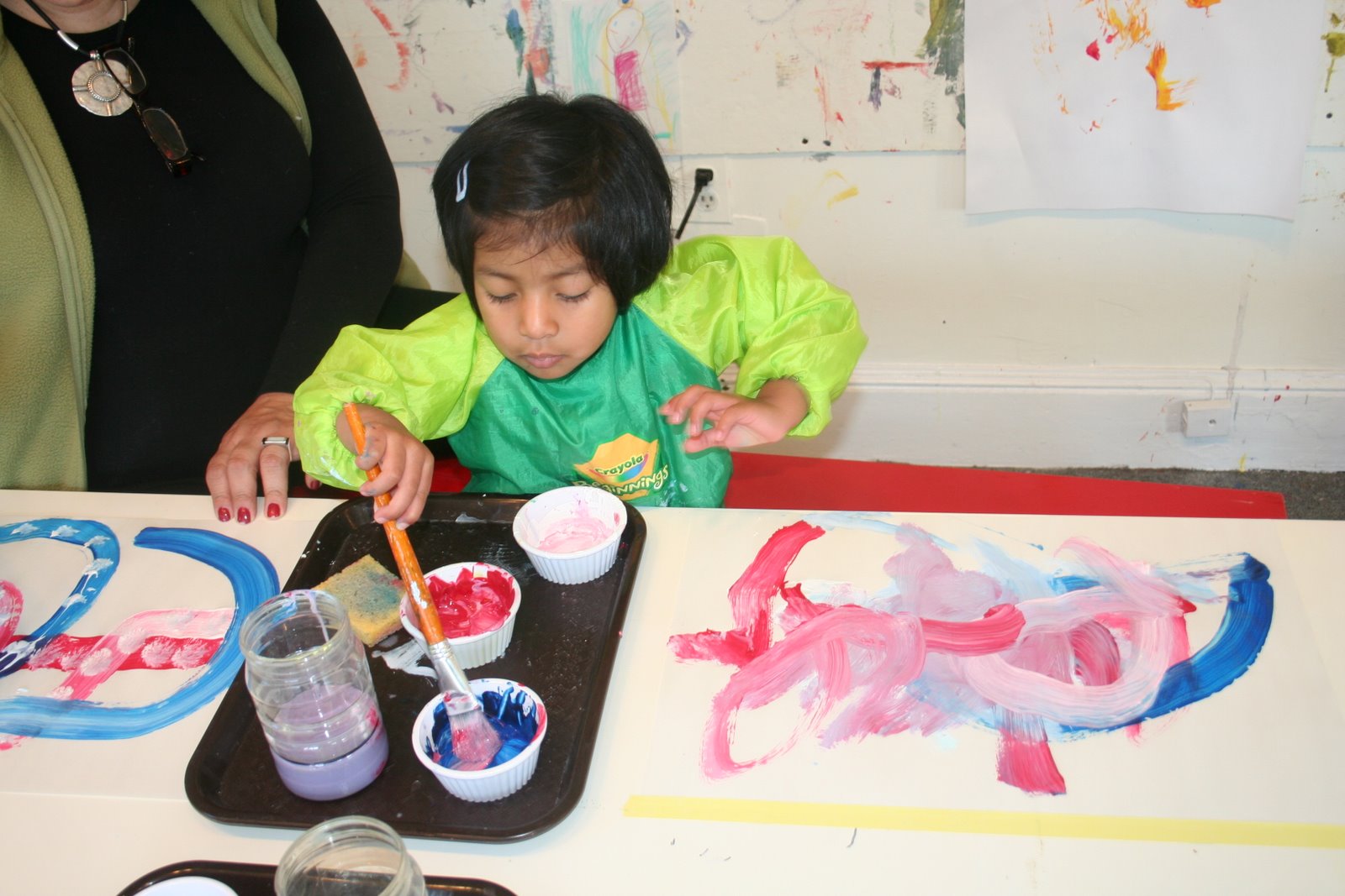 Art at the Center - A Studio Lab: Exploring Paint - Tools, Mark Making ...