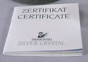 CRYSTAL FANATICS BUZZ: Swarovski Certificate of Authenticity (COA ...