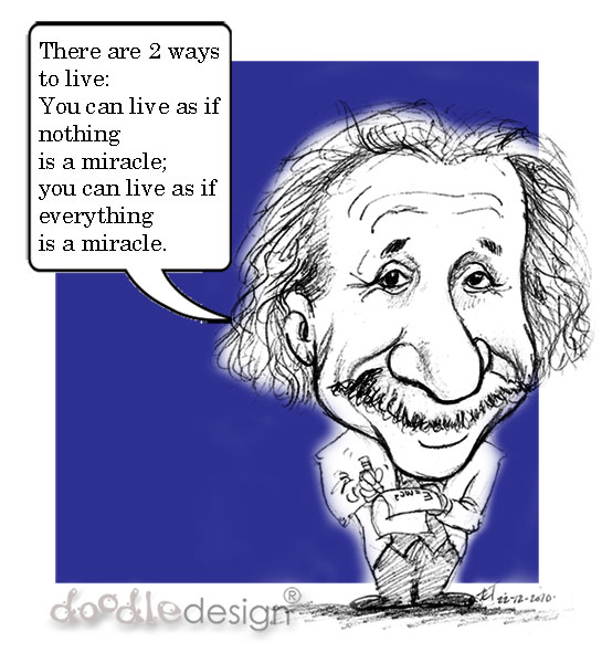 doodledesign: Einstein's take on a Miracle..