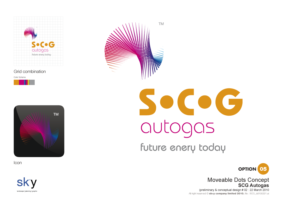 ace*design / koradon: scg group logo 1.5 draft