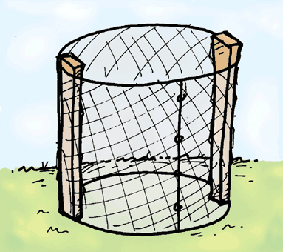 How To Build A Compost Bin: Build Compost Bins From Chicken Wire