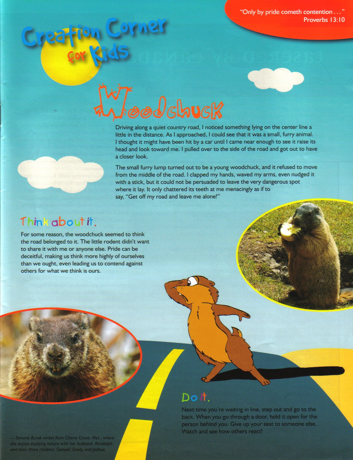 Tammie Burak Writing Services: Creation Corner for Kids, Canadian ...