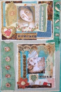 Every Day a Gift : Fabric Collage Wall Art