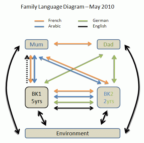 Babelkid - Raising Multilingual Children: Updated Family Language Diagram